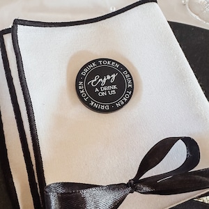 Wedding Favours, Free Drink Tokens for Guests, Drinks Token, Bespoke ...