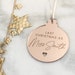 Bride to Be Personalised Bauble, Last Christmas as Miss Bauble, Wedding ...