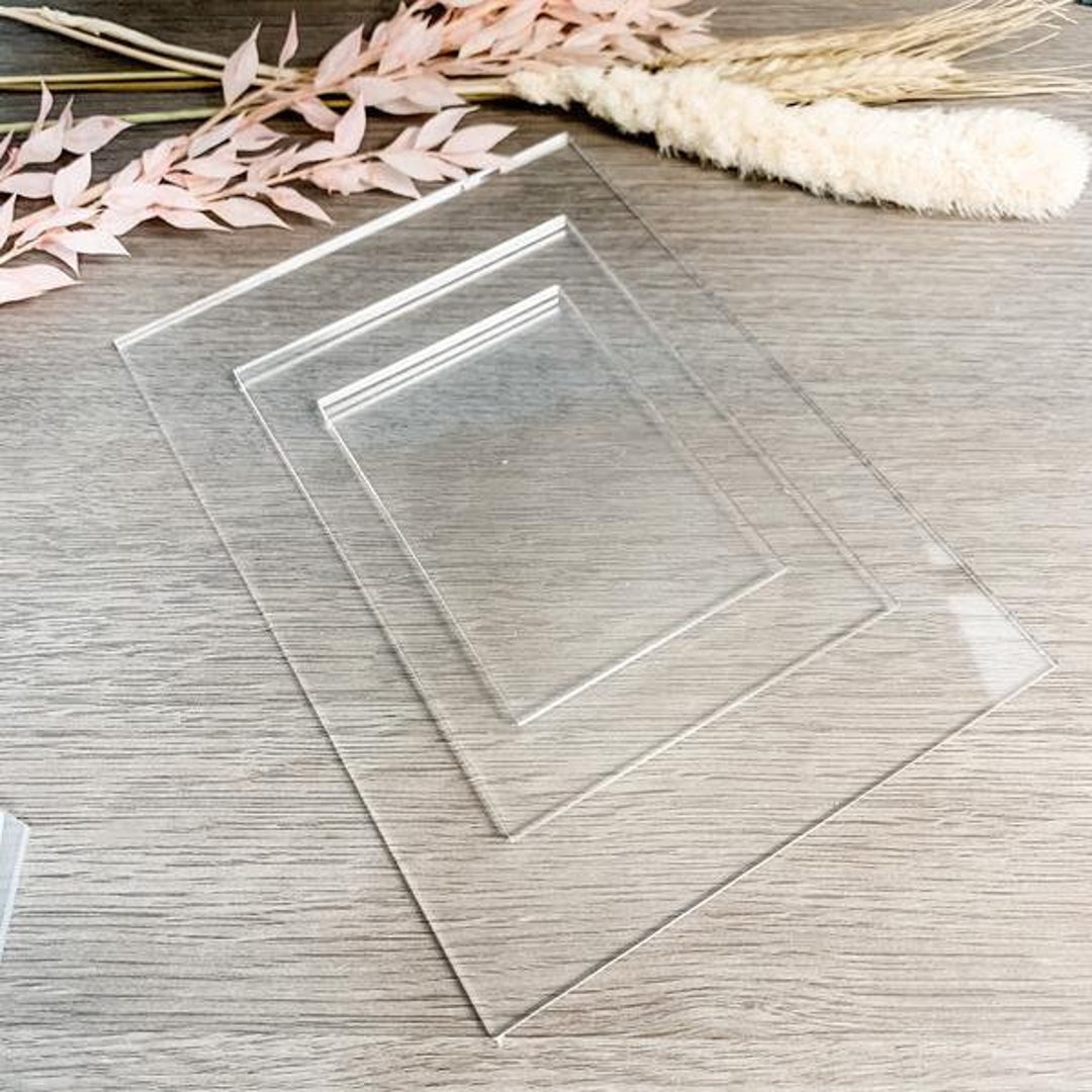 Clear Blank Acrylic Pieces, 3mm Acrylic DL,A7, A6 A5, A4 Plain Acrylic ...