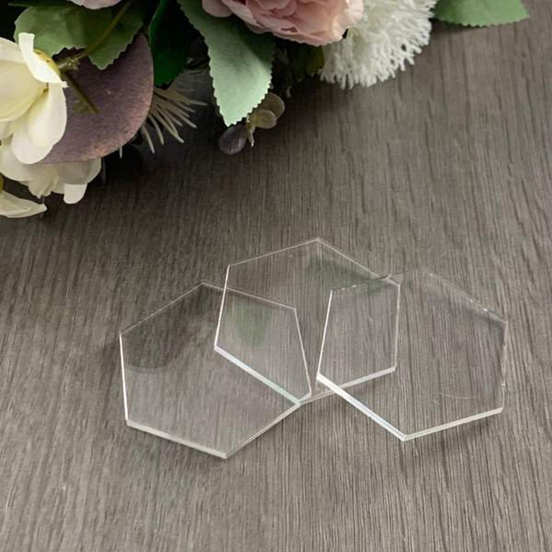 Clear Blank Acrylic Hexagon Blank Pieces 3mm Acrylic Hexagon - Etsy