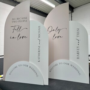 Extra Large Personalised Wedding Welcome Sign Installation, Only Love ...