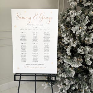 Double Sided Wedding Welcome Sign, Any Colour, Table Plan, Order of ...