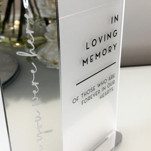In Loving Memory Wedding Sign, Remembrance Plaque, Remembering at ...