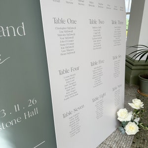 Extra Large Wedding Welcome Sign & Table Plan Sail Duo, Personalised ...