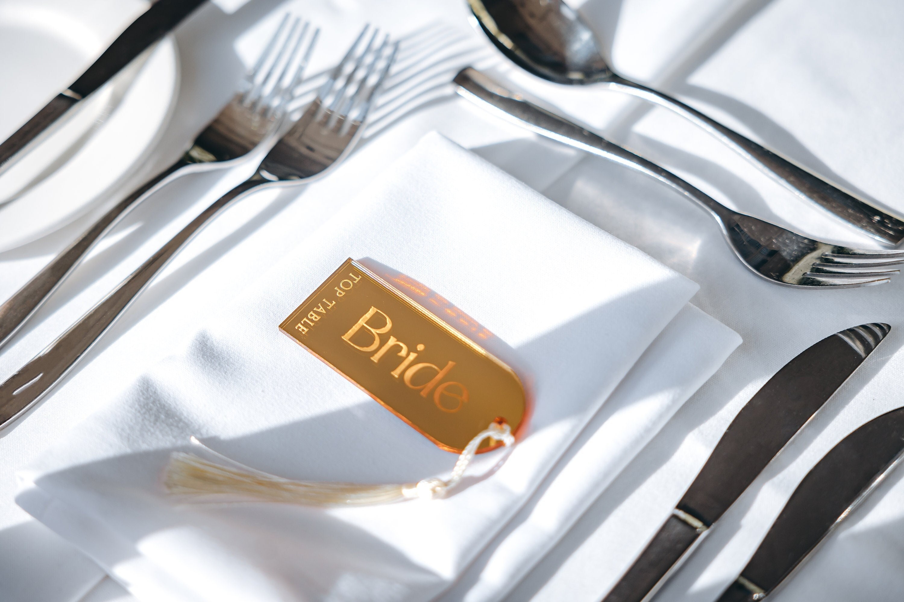 Art Deco Place Cards Luxury Wedding Name Setting Engraved - Etsy