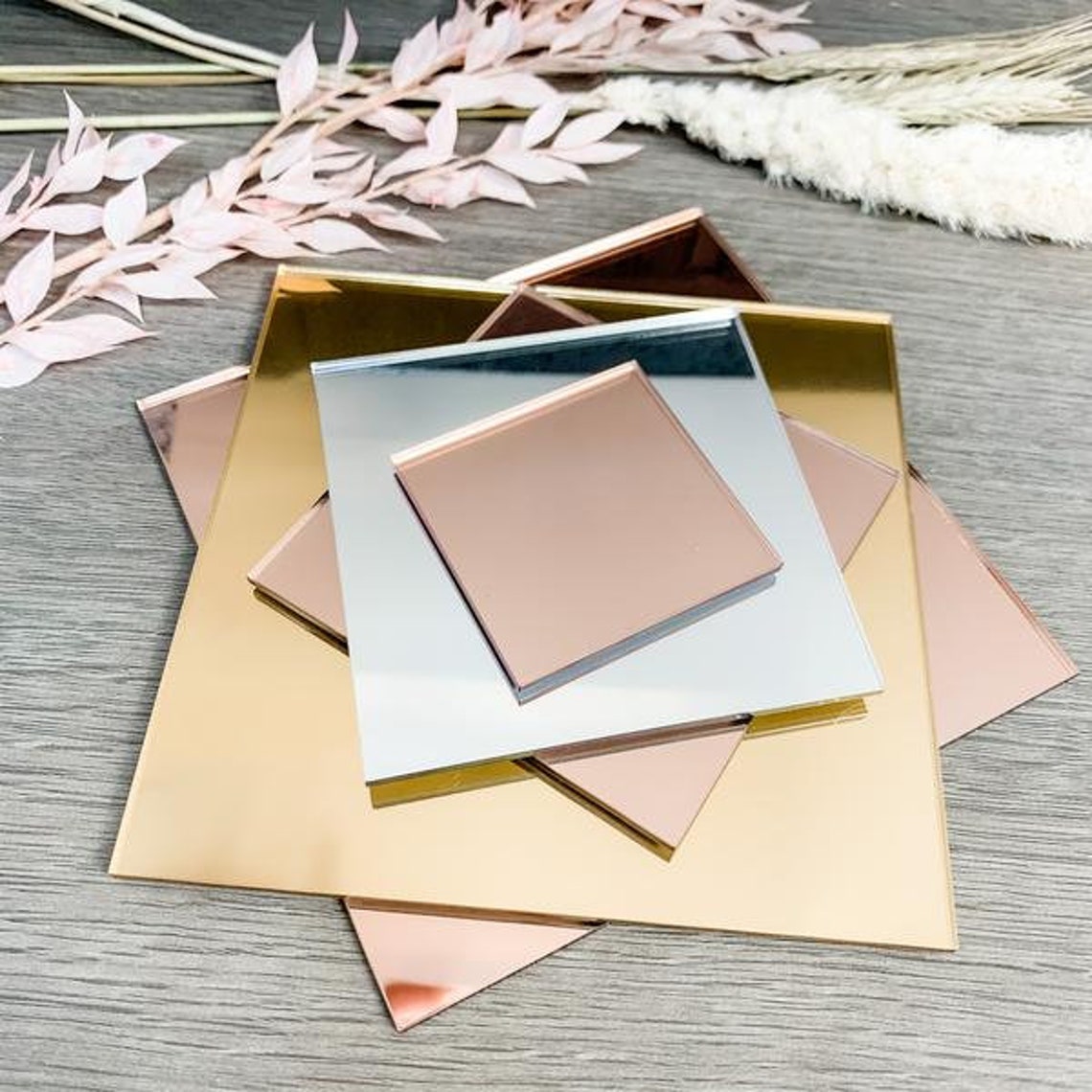 Mirror Blank Squares 3mm Mirror Acrylic Mirror Blanks Blank | Etsy UK