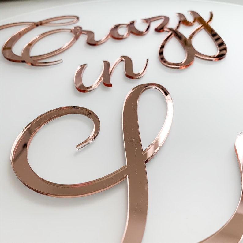 Crazy in Love Wedding Sign Wedding Signs Circular Wedding | Etsy