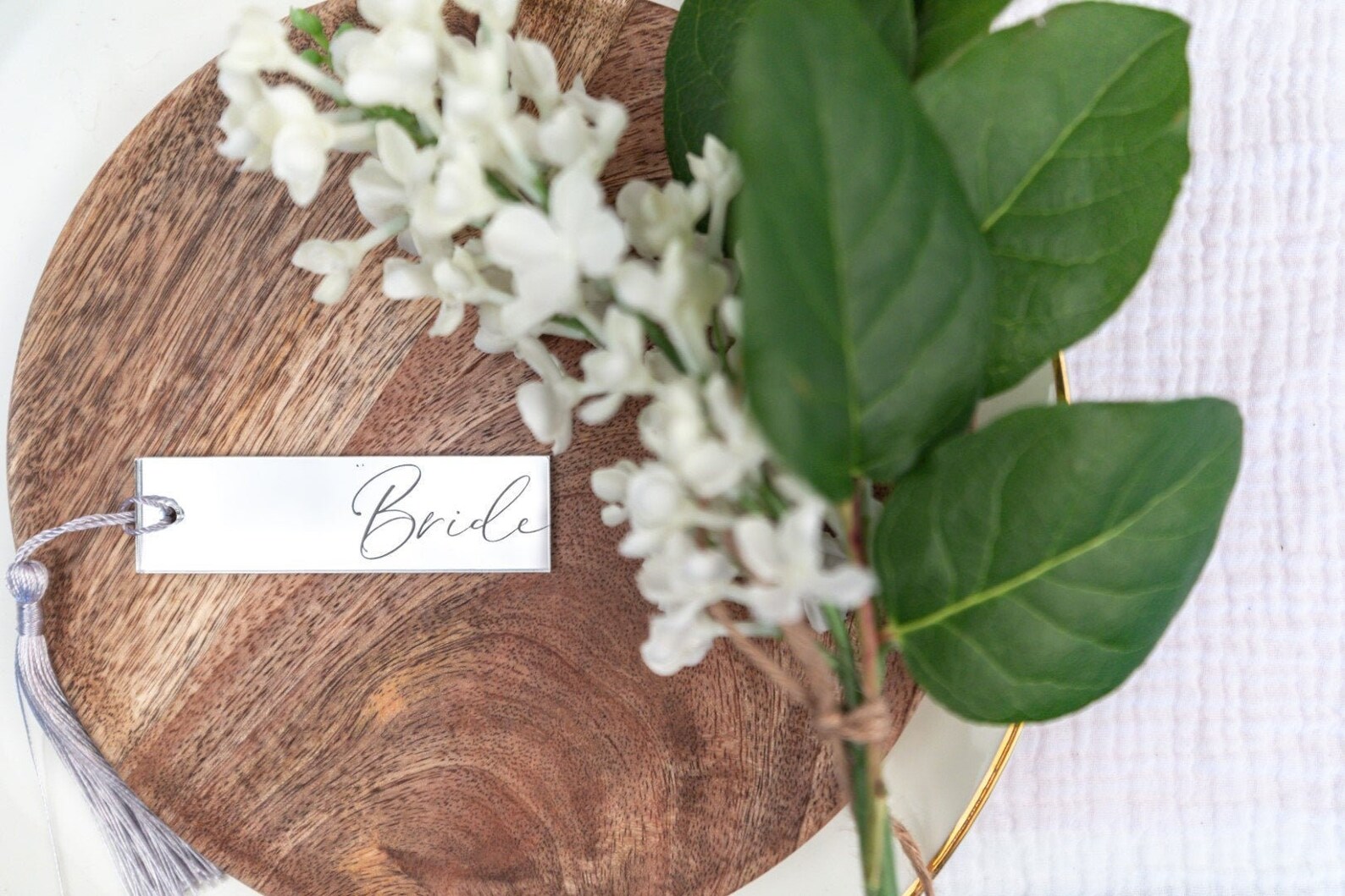 Luxury Wedding Place Cards Engraved Mirror Acrylic - Etsy