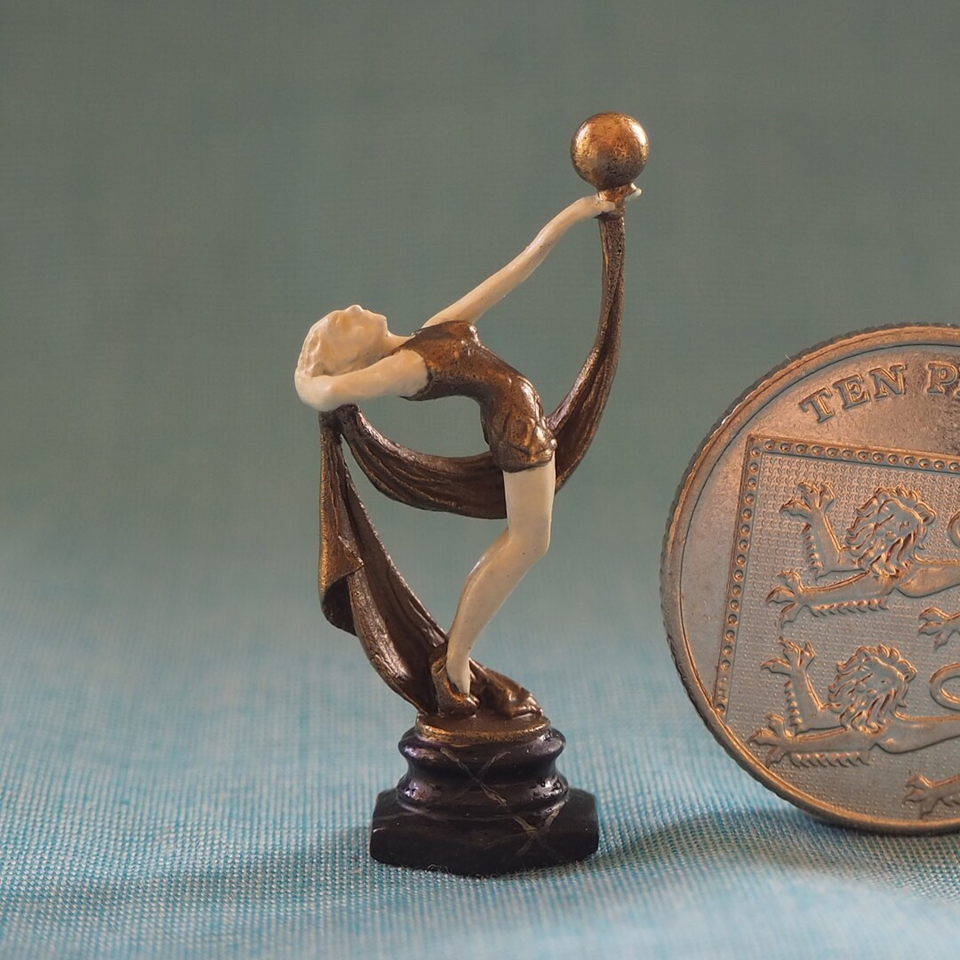 Miniature Art Deco Bronze by Neil Carter - Etsy