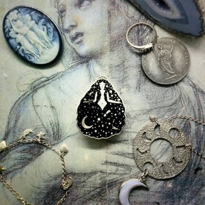 Nyx Goddess of the Night: Enamel Pin - Etsy