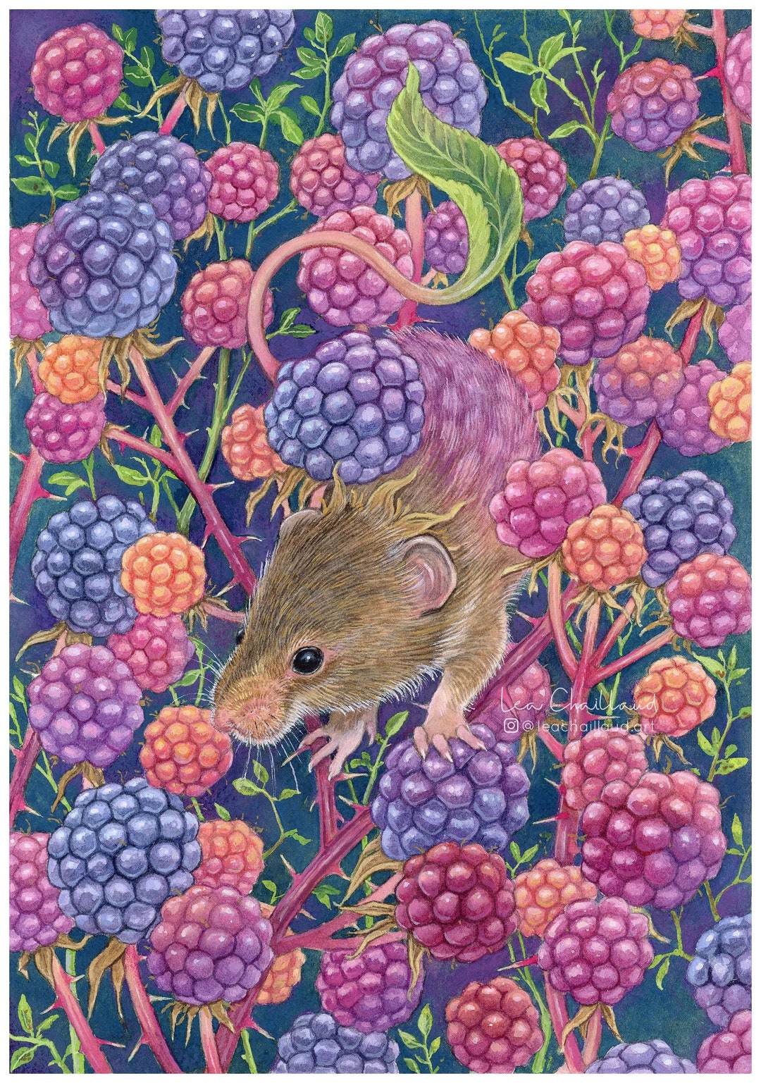 Original Art - Mouse Painting - Watercolor Painting - Whimsical Art ...
