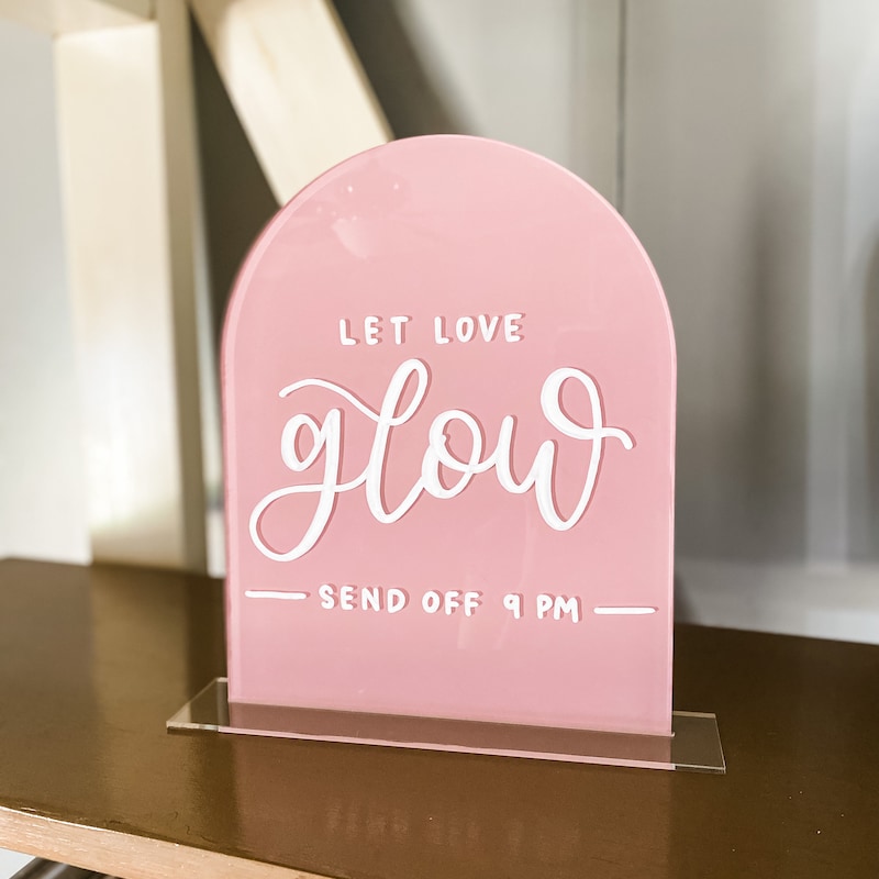 Arched Acrylic Sign - Etsy
