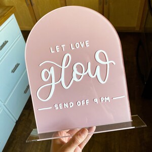 Acrylic Arch Sign / Arch Acrylic Sign / Acrylic Sign / Painted Acrylic ...