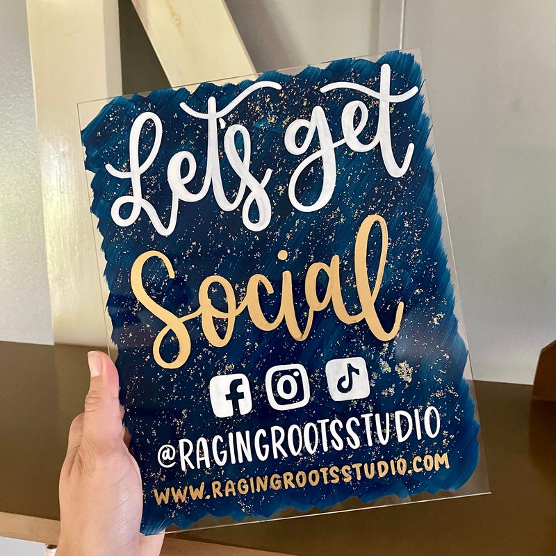 Social Media Sign - Etsy