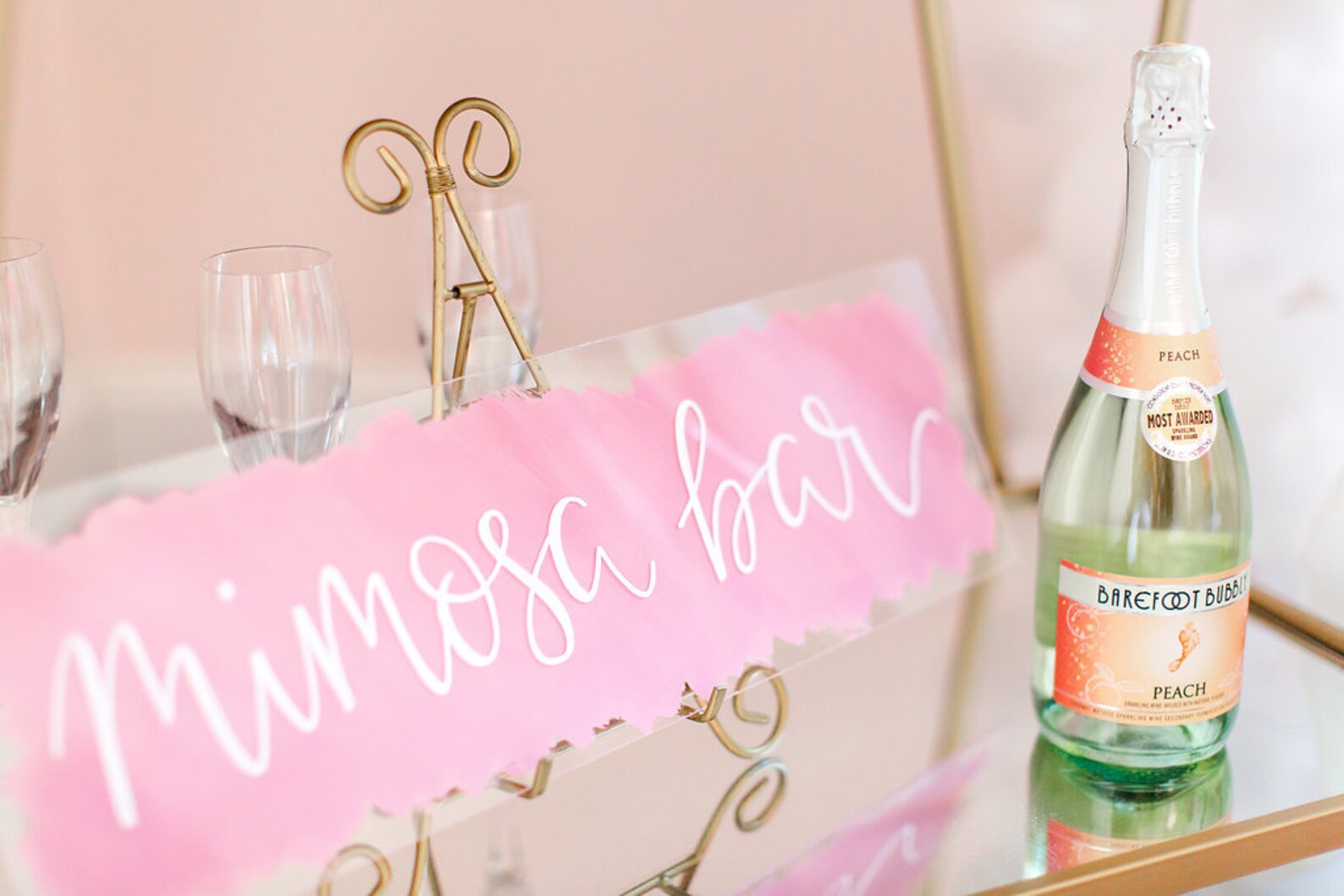 Mimosa Bar Sign / Acrylic Bar Sign / Mimosa Bar Decor / Wedding Bar ...