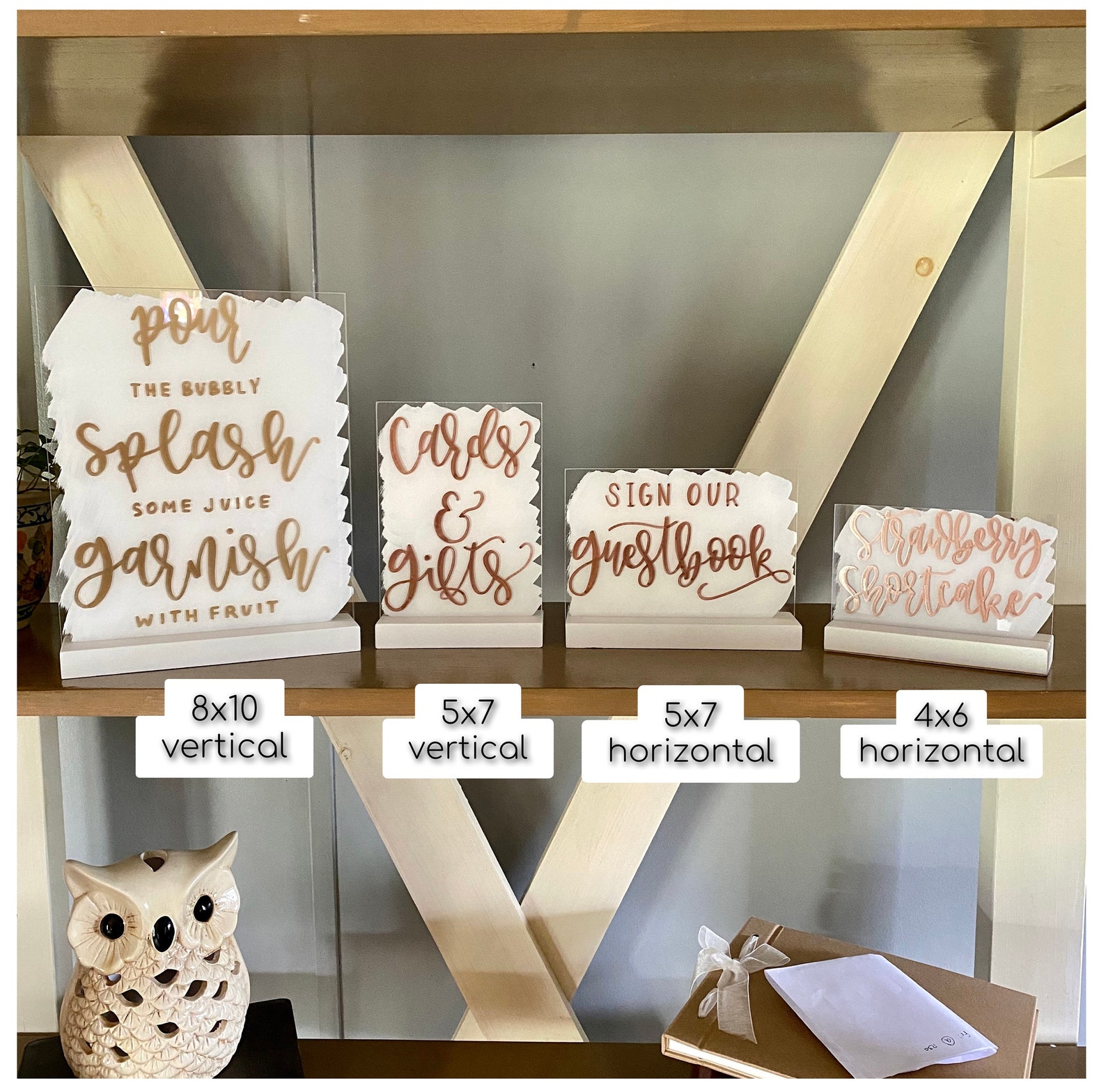 Custom Acrylic Sign / Painted Acrylic Signs / Painted Acrylic | Etsy