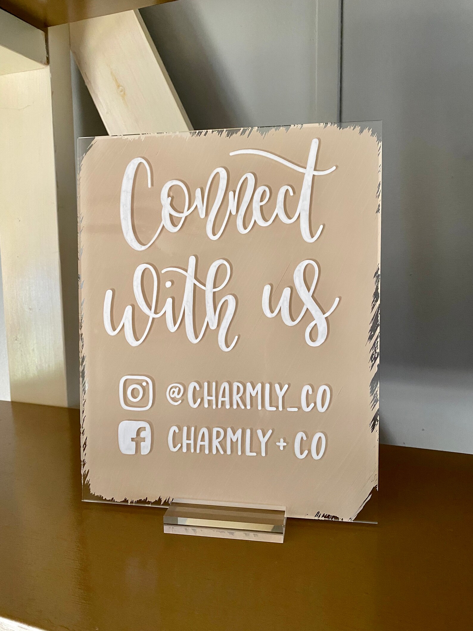 Social Media Sign Business / Let's Get Social Sign / - Etsy