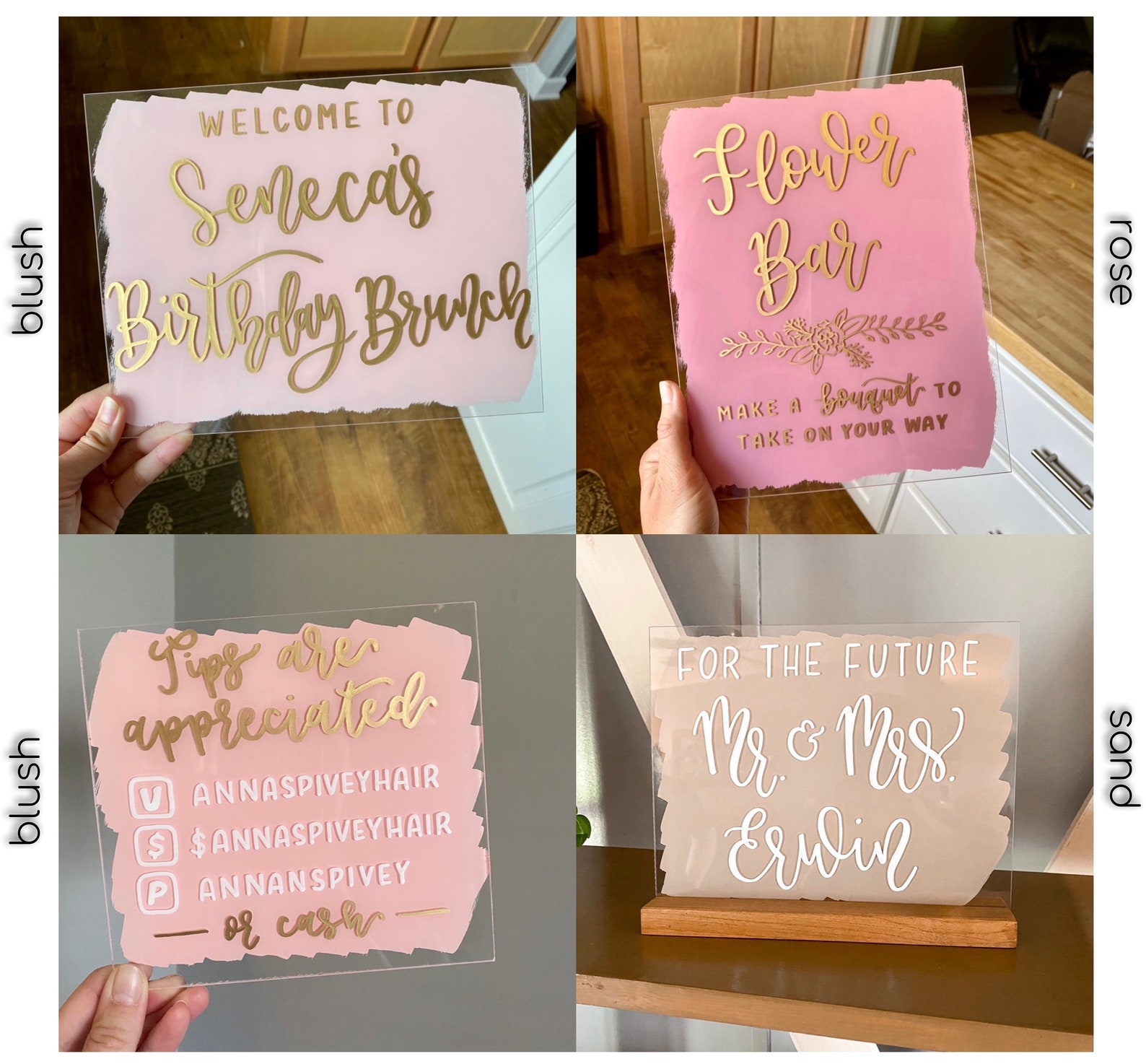 Custom Acrylic Sign / Painted Acrylic Signs / Painted Acrylic | Etsy