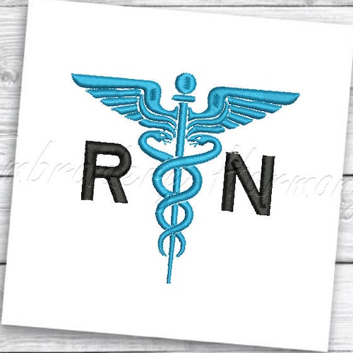 Registered Nurse Embroidery Design 6 SIZES Machine - Etsy