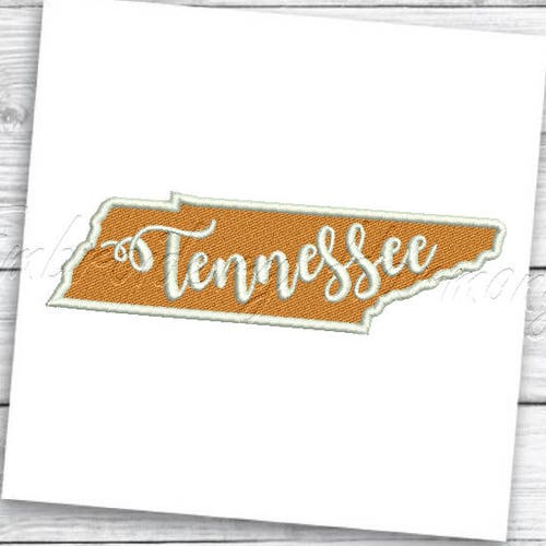 Tennessee Outline Embroidery Design 6 SIZES Machine | Etsy