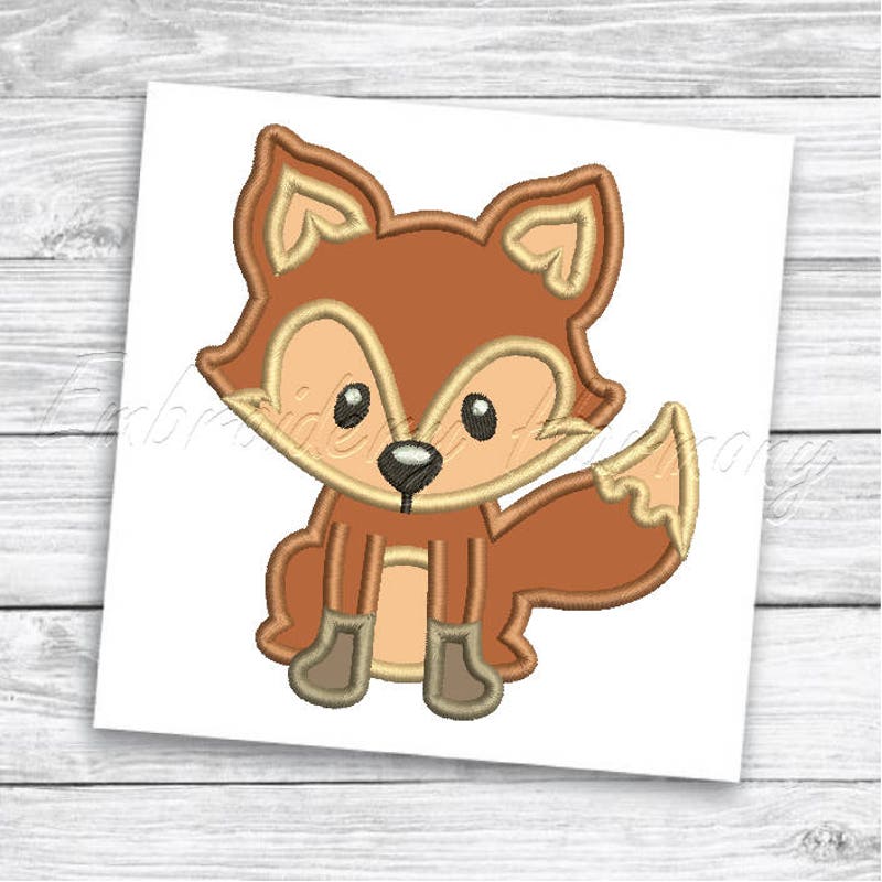 Fox Applique - Etsy