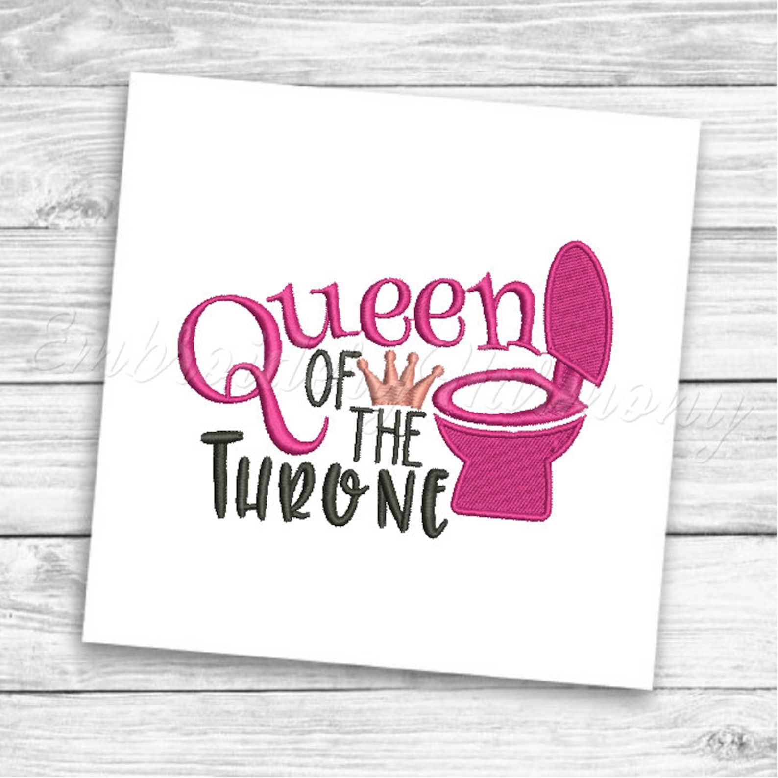 Toilet Paper Embroidery Design Set Funny Toilet Embroidery | Etsy