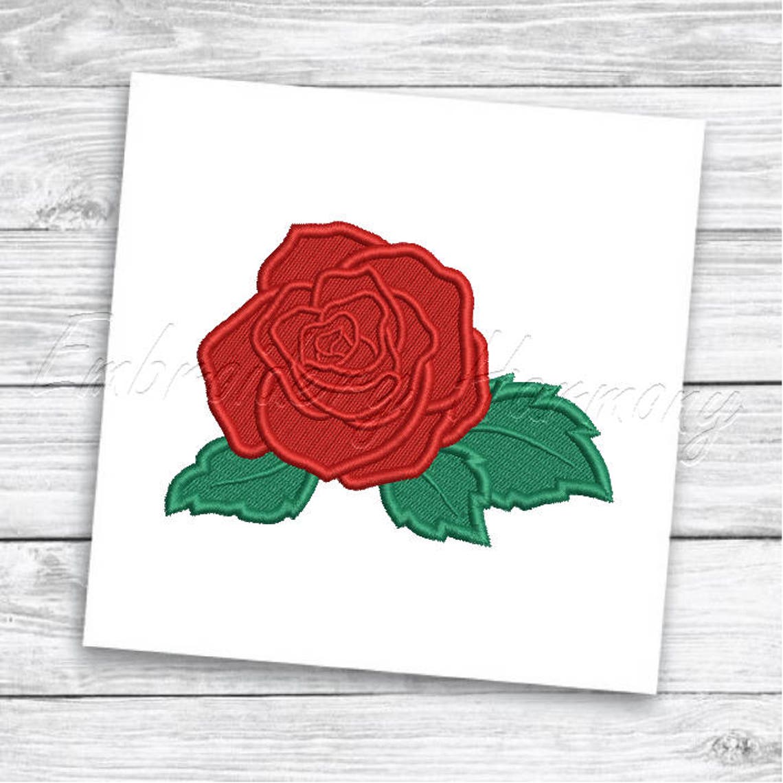 Rose Embroidery Design 7 SIZES Machine Embroidery File fill - Etsy