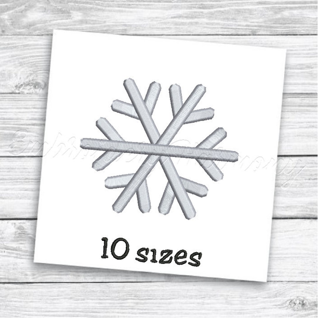 Snowflake Machine Embroidery Design, Snowflake Embroidery Pattern ...