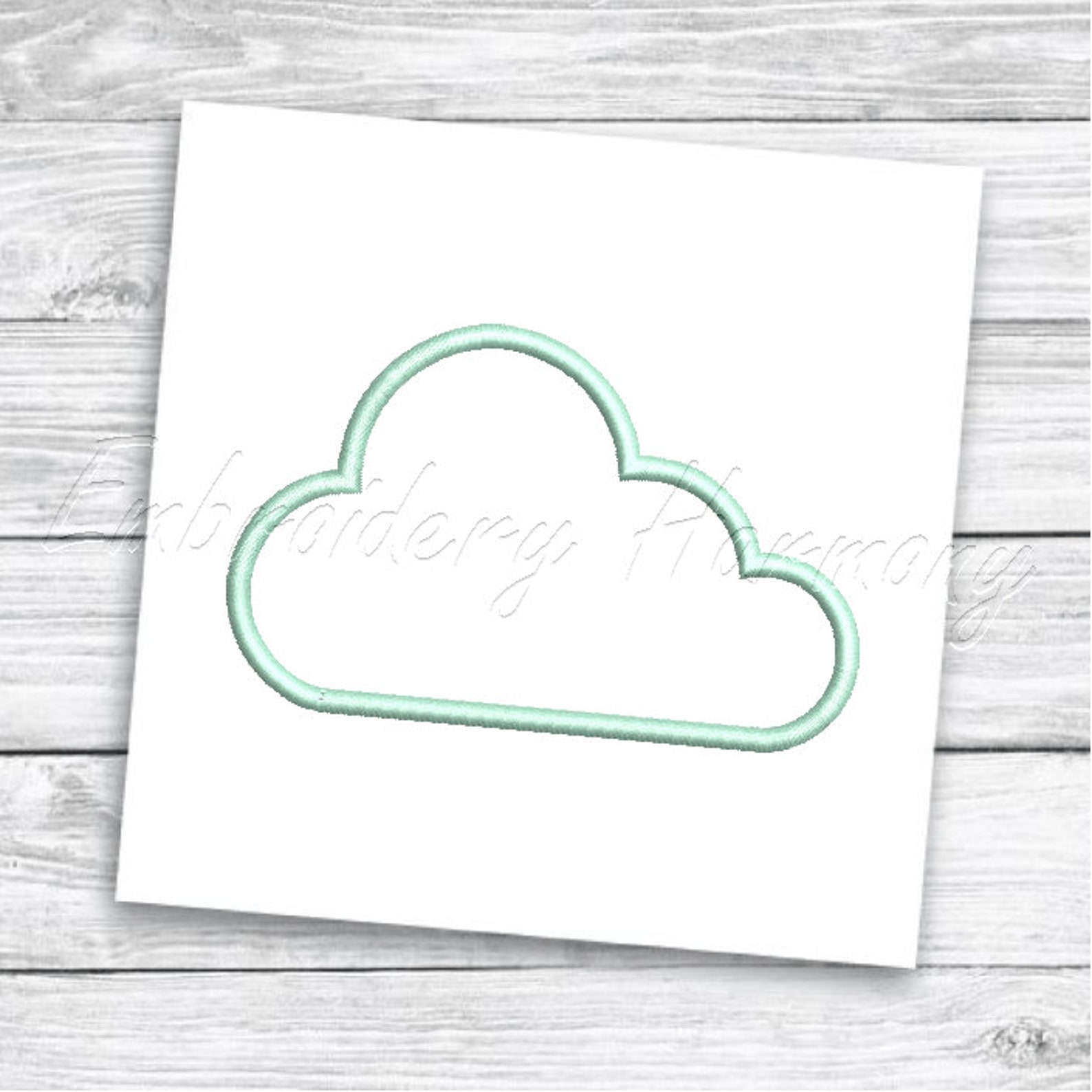 Cloud Applique Design 12 SIZES Machine Embroidery Digital | Etsy