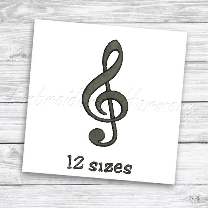 Treble Clef Pattern - Etsy