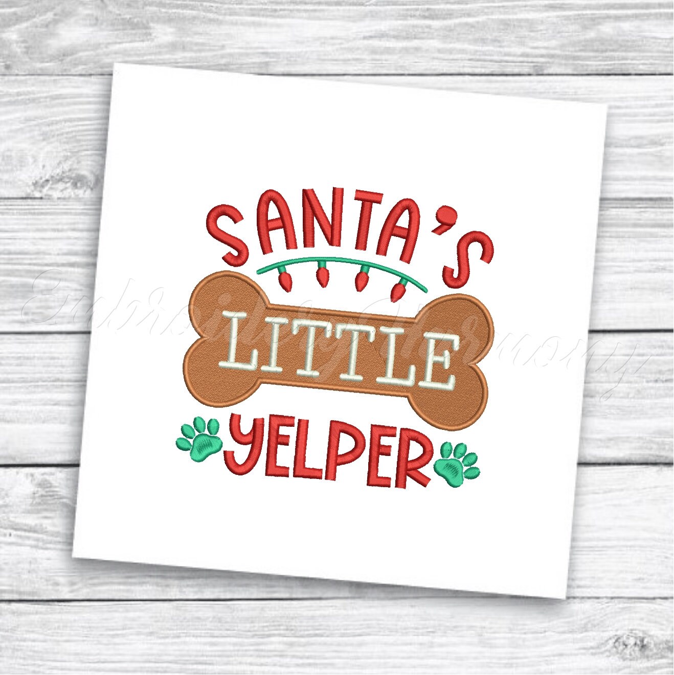 Dog Christmas Embroidery Designs, Santa Dog Machine Embroidery Design ...