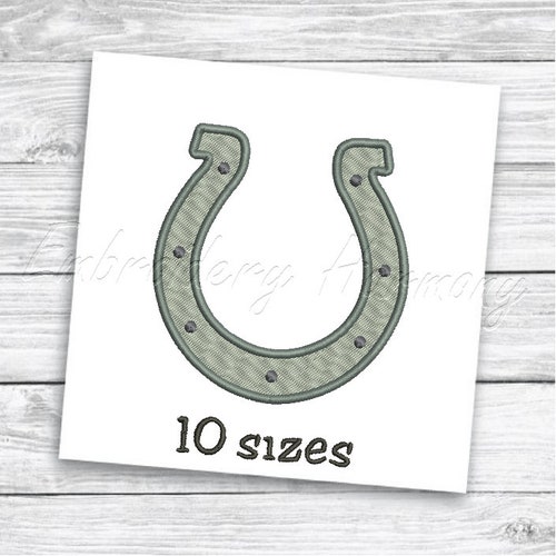 Horseshoe Embroidery Design Horseshoe Embroidery Pattern for - Etsy