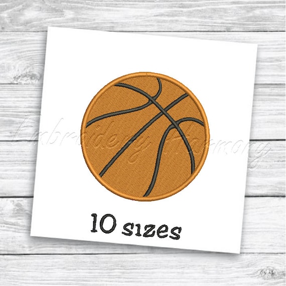 Basketball Embroidery Design Basketball Ball Embroidery | Etsy
