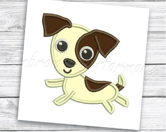 Raw Edge Applique 'BELLA the JACK RUSSELL' - Etsy Australia