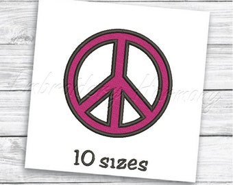 Hand Peace Sign Applique Design. Peace Sign Embroidery. Peace - Etsy