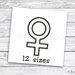 Female Symbol Applique Design 12 SIZES Machine Embroidery File INSTANT ...