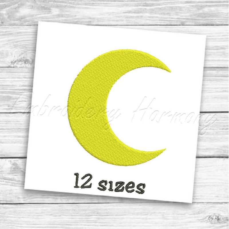 Moon Embroidery - Etsy
