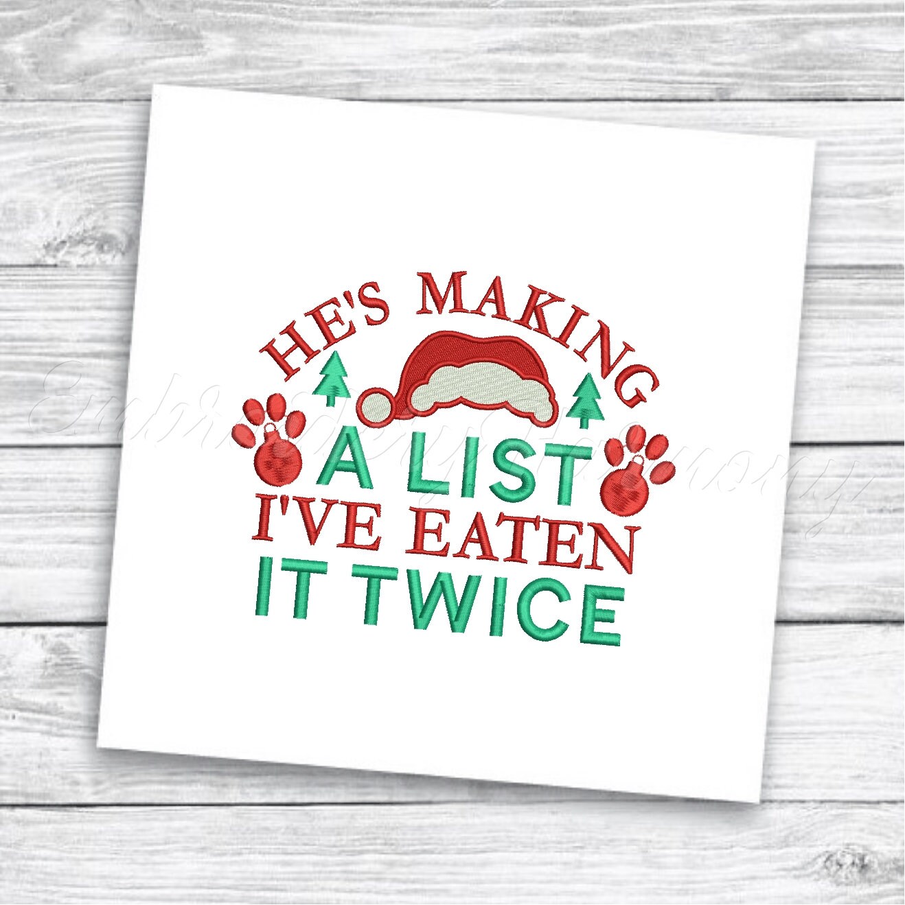 Dog Christmas Embroidery Designs, Santa Dog Machine Embroidery Design ...