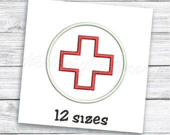 Medical Cross Machine Embroidery Design - Etsy