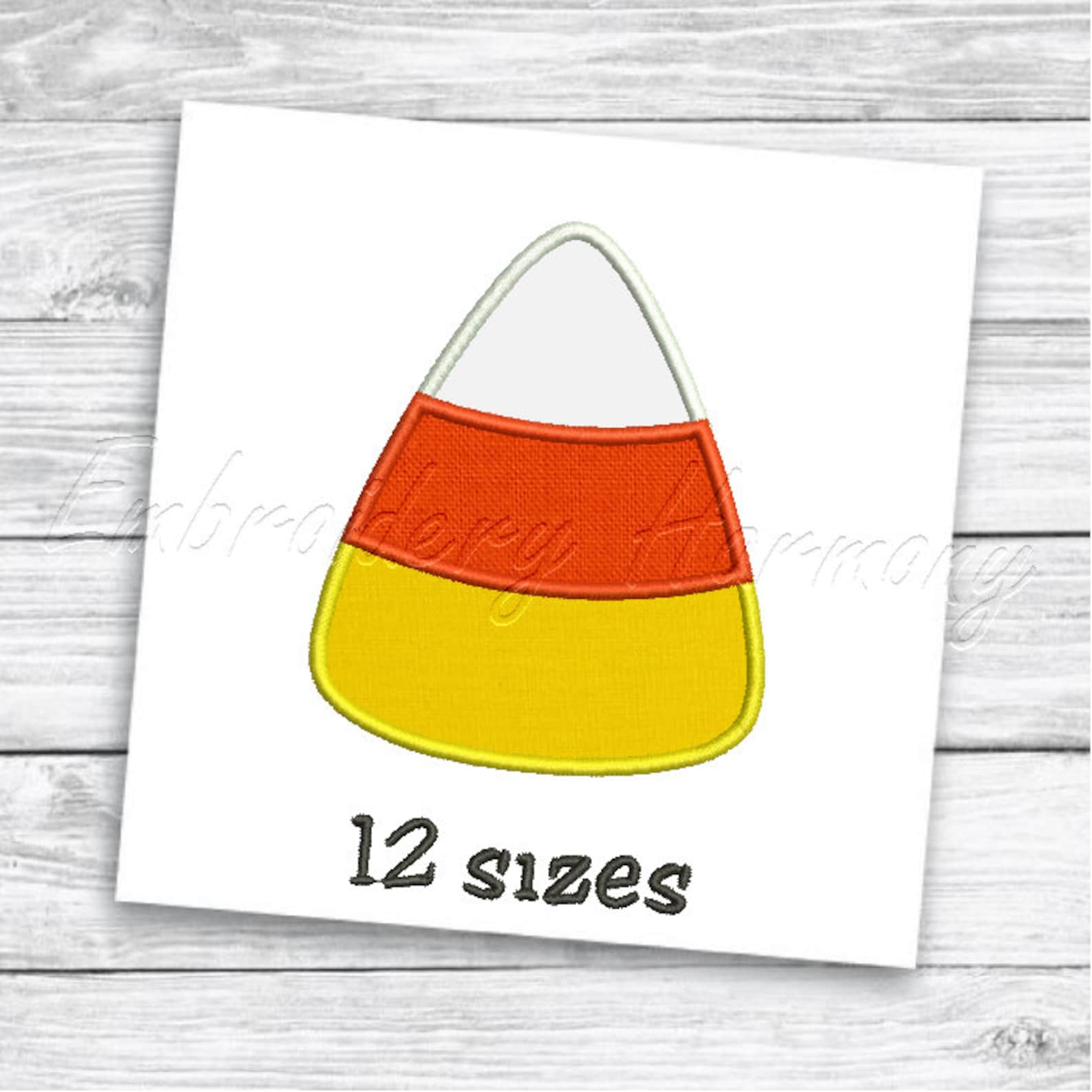Candy Corn Applique Design 12 SIZES Machine Embroidery File - Etsy