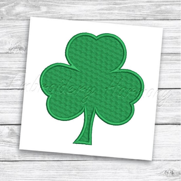 Shamrock Embroidery design 10 SIZES machine embroidery file | Etsy
