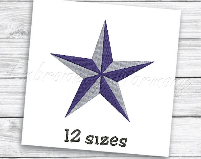 3D Puff Star Embroidery Design - Star Puffy Embroidery Design - Mini ...