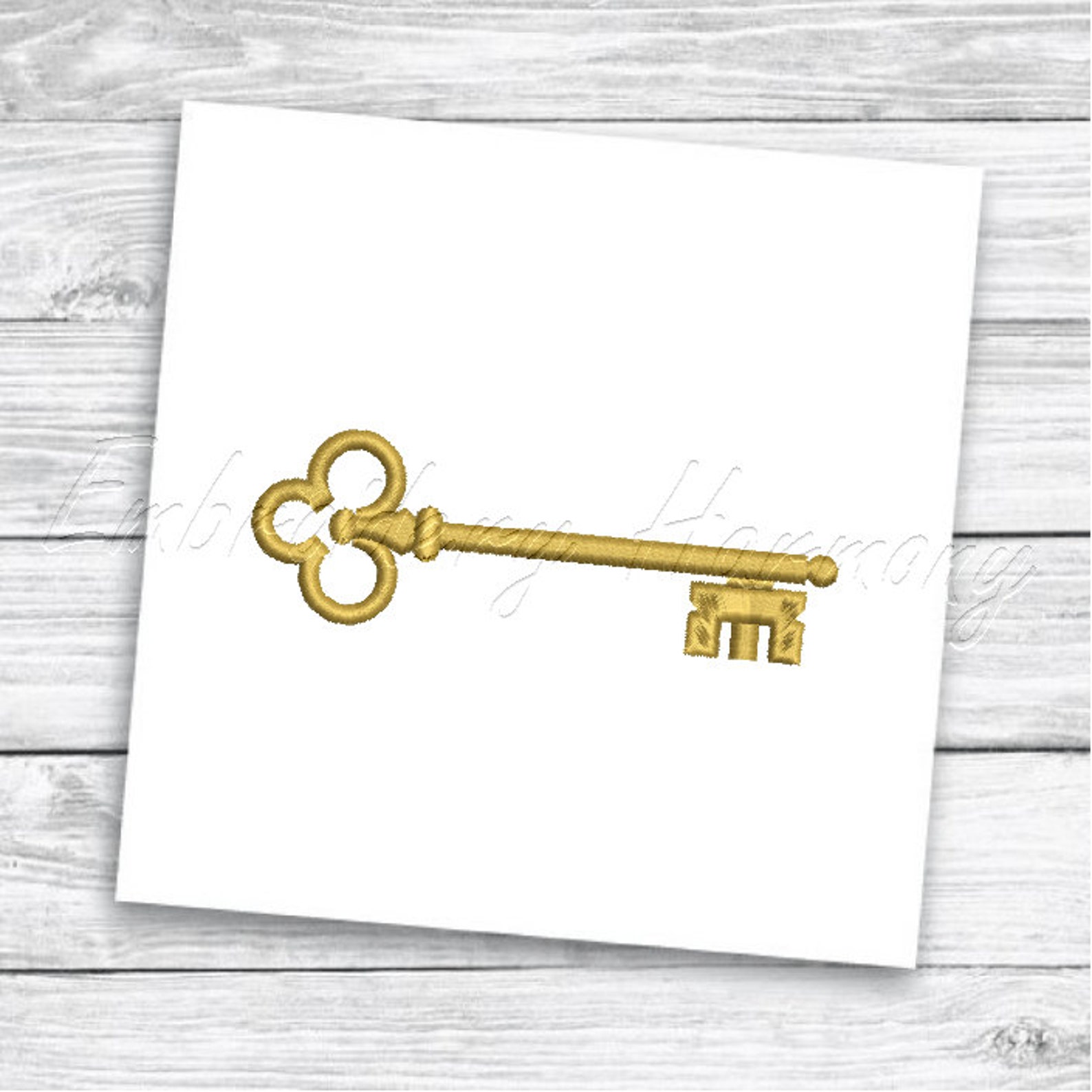 Vintage Key Embroidery Design - 8 SIZES Machine Embroidery File ...