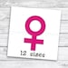 Female Symbol Applique Design - 12 SIZES Machine Embroidery File ...