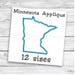 Minnesota State Border Applique Design - 12 SIZES Machine Embroidery ...