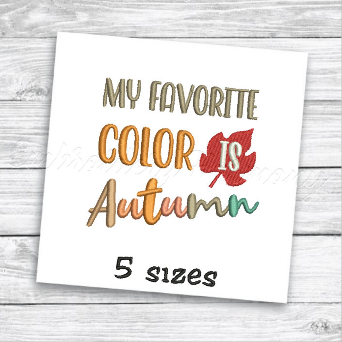 Fall Quotes Embroidery Design - Autumn Sayings Embroidery SIZES Machine ...