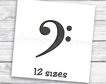 Bass Clef Pattern - Etsy