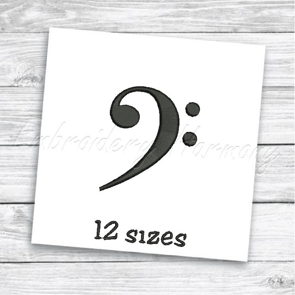 Bass Clef Pattern - Etsy