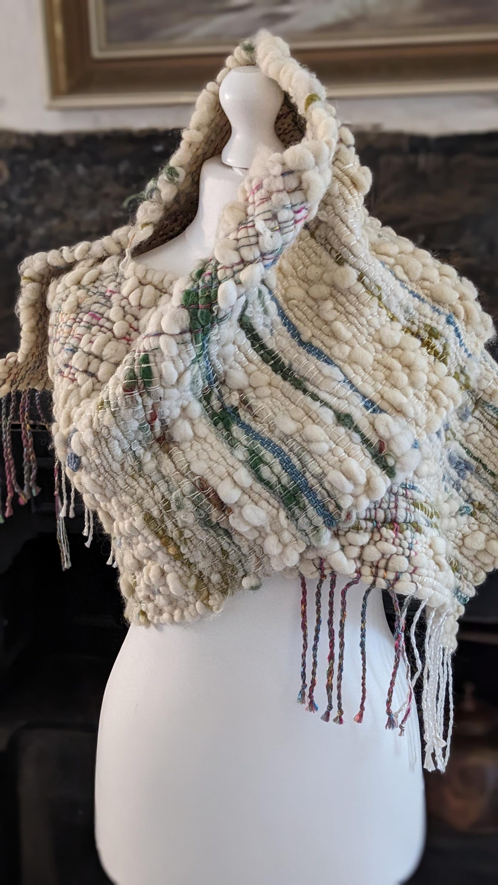 Handwoven Wrap, Pure Wool Scarf. - Etsy