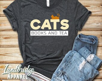 Cats Books and Tea - Etsy